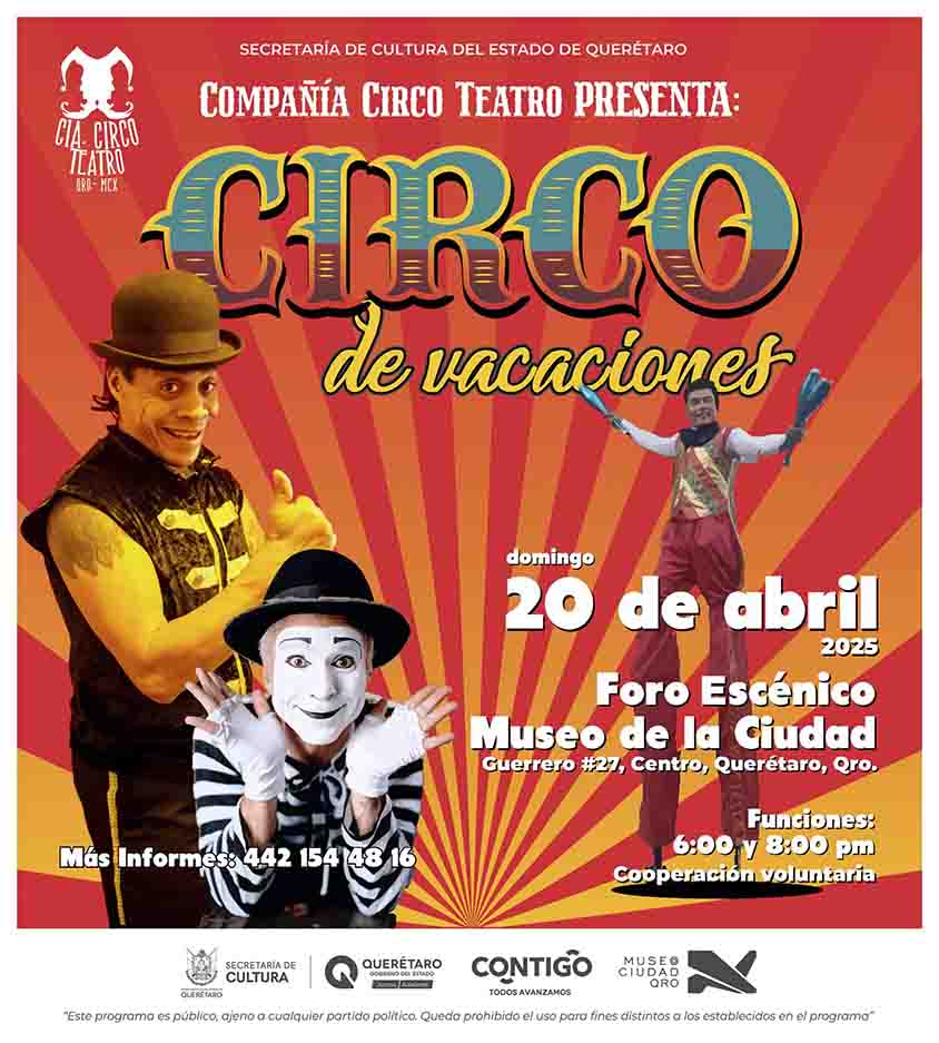 SECULT invita al circo en el Museo de la Ciudad